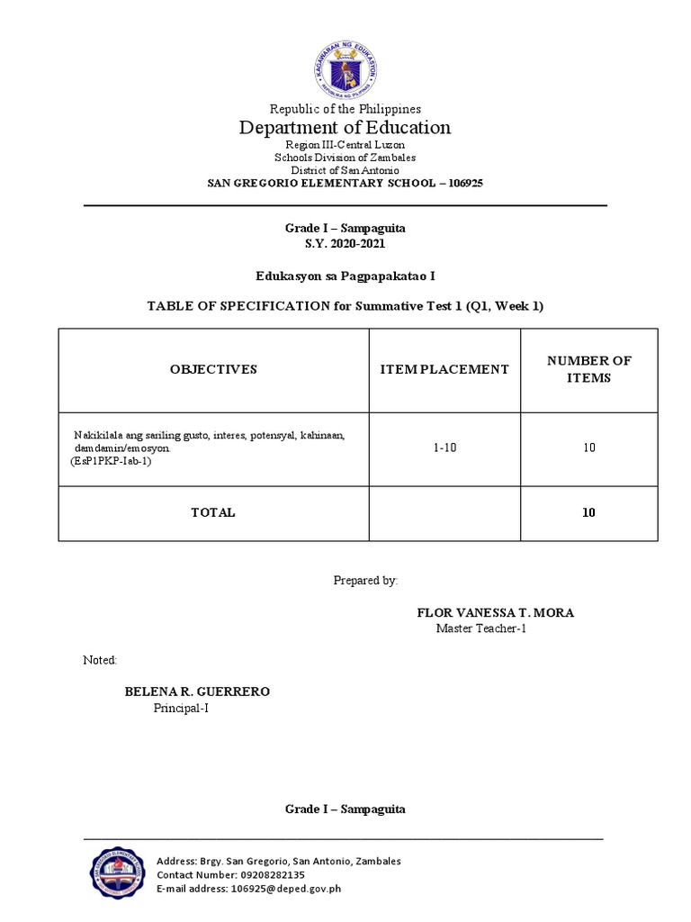 Tos 1 | PDF | Philippines