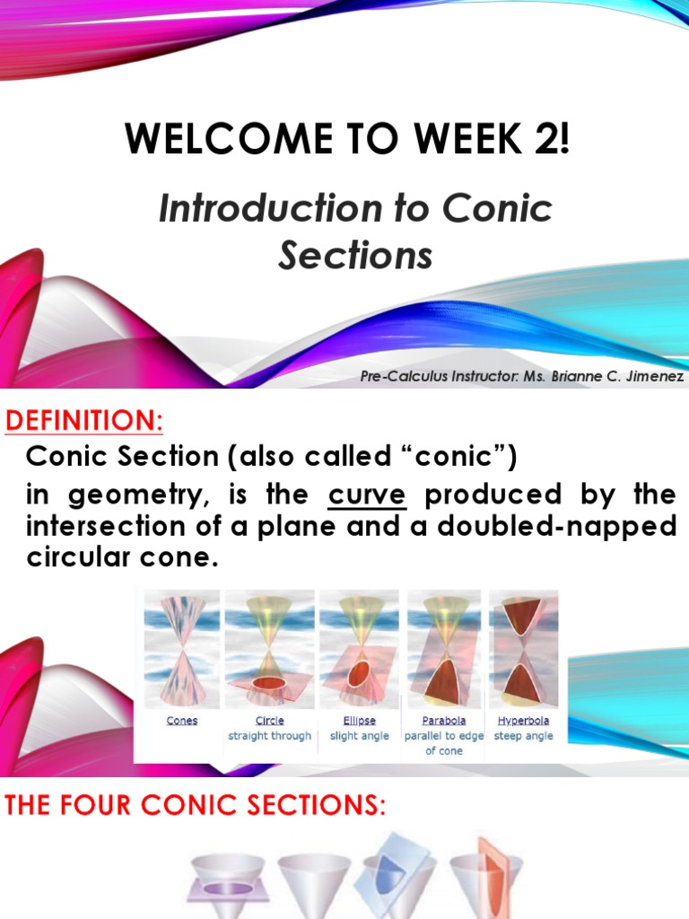 Introduction and Identifying Conic Section Given The Equation | PDF | Elementary Geometry ...