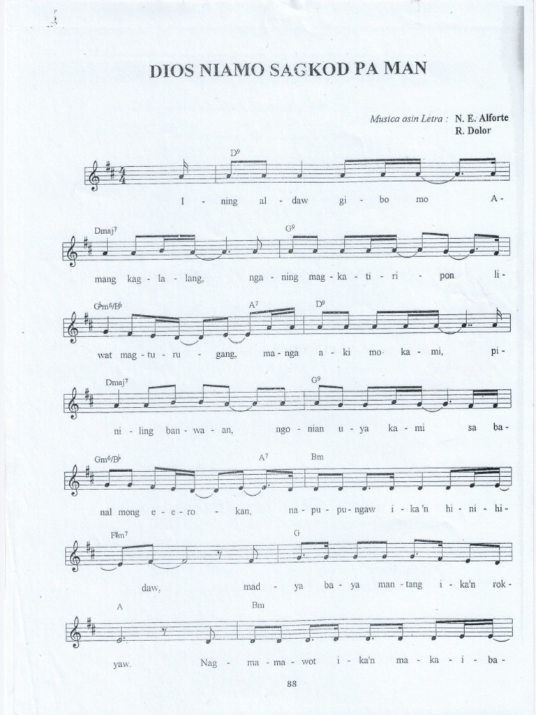 Dios Niamo Sagkod Pa Man | PDF