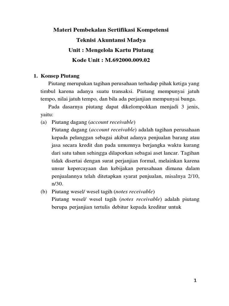 Mengelola Kartu Piutang: Panduan Praktis | PDF