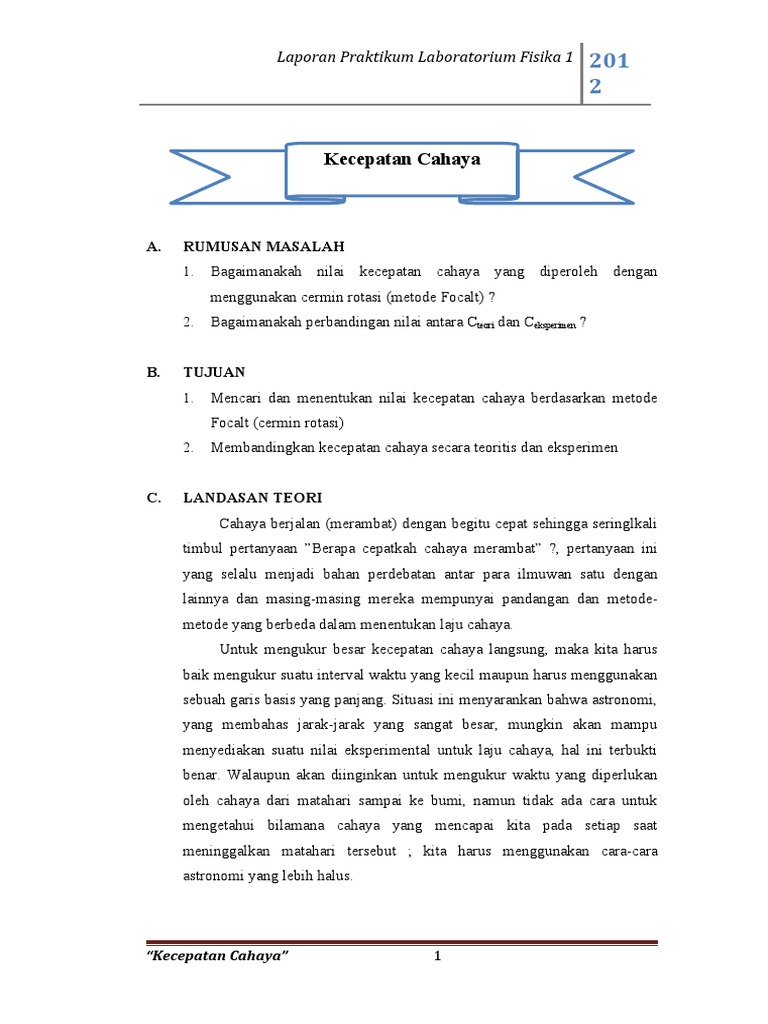 Laporan PF 1 | PDF | Metode & Bahan Ajar | Sains & Matematika