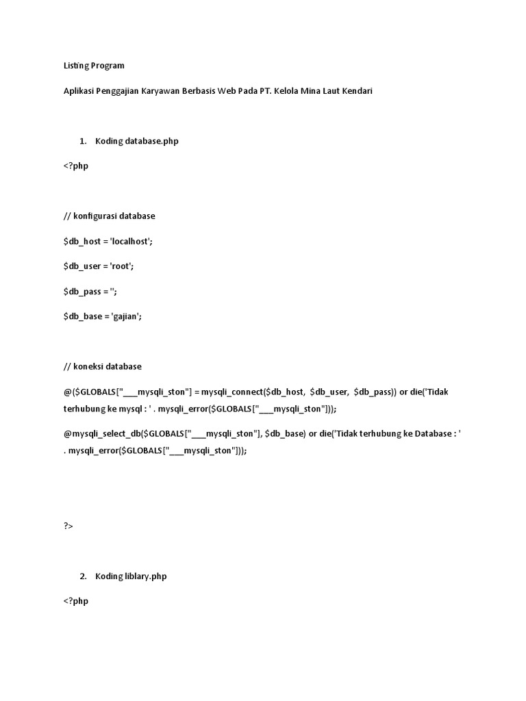 Listing Program | PDF | Computer Science | Databases