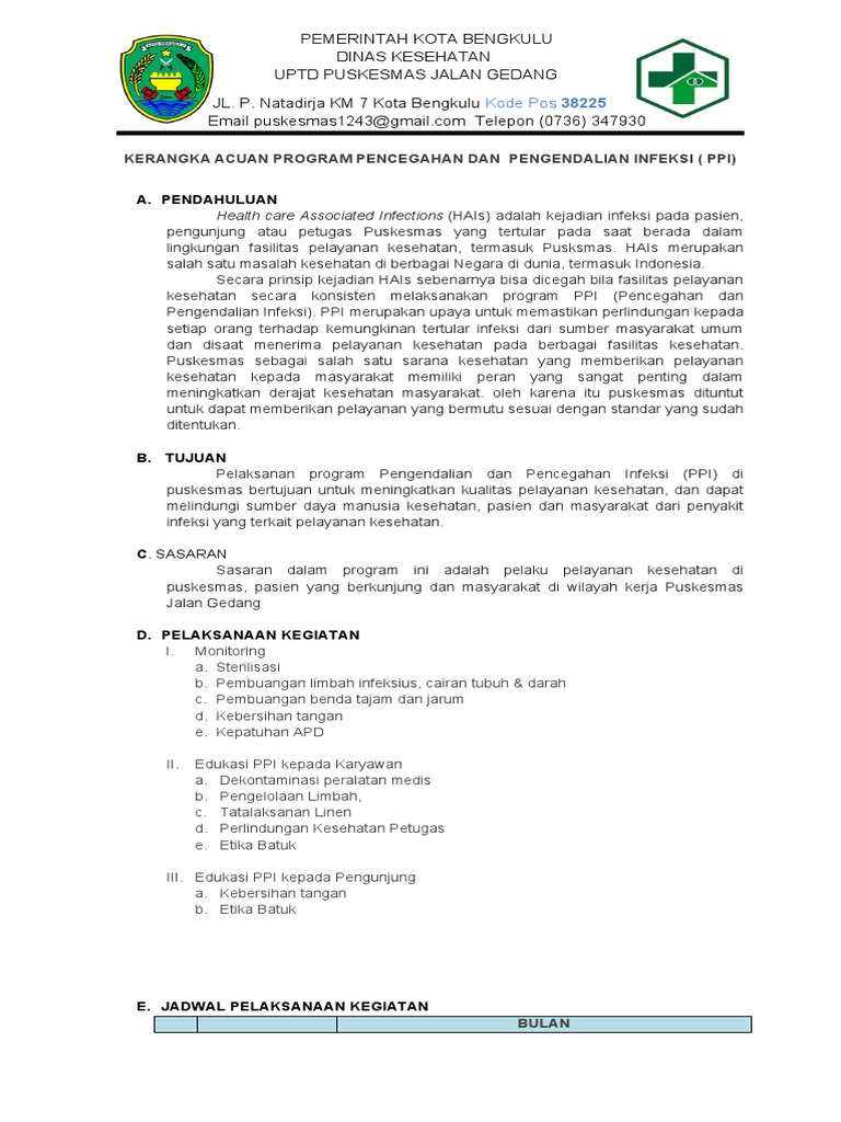 Kerangka Acuan Program Ppi Pdf