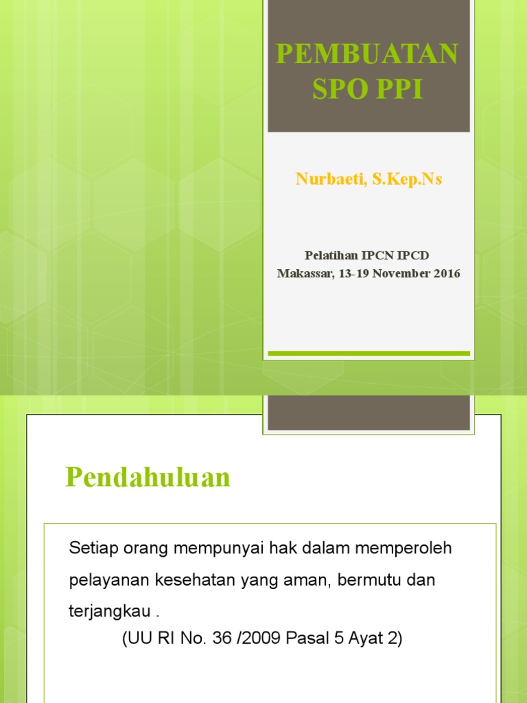 Panduan Penyusunan SPO Kesehatan | PDF | Karier & Perkembangan