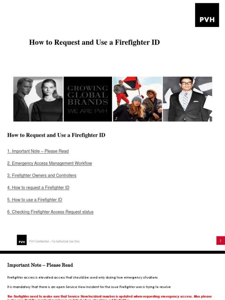 Firefighter ID Request and Usage Guide | PDF | Login | Software Development