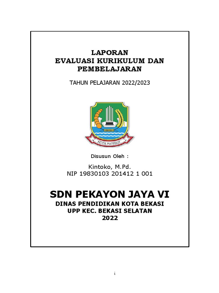 Lap - Evaluasi Kurikulum PJ 6 | PDF