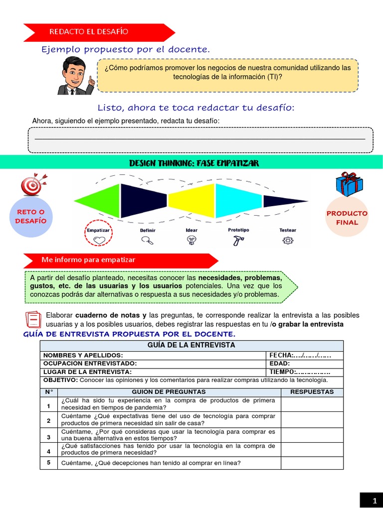 Design Thinking Fase Empatizar-Creco-2 | PDF