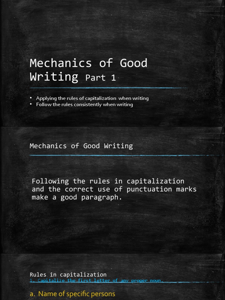 Writing Capitalization Guide | PDF | Linguistics | Linguistic Morphology