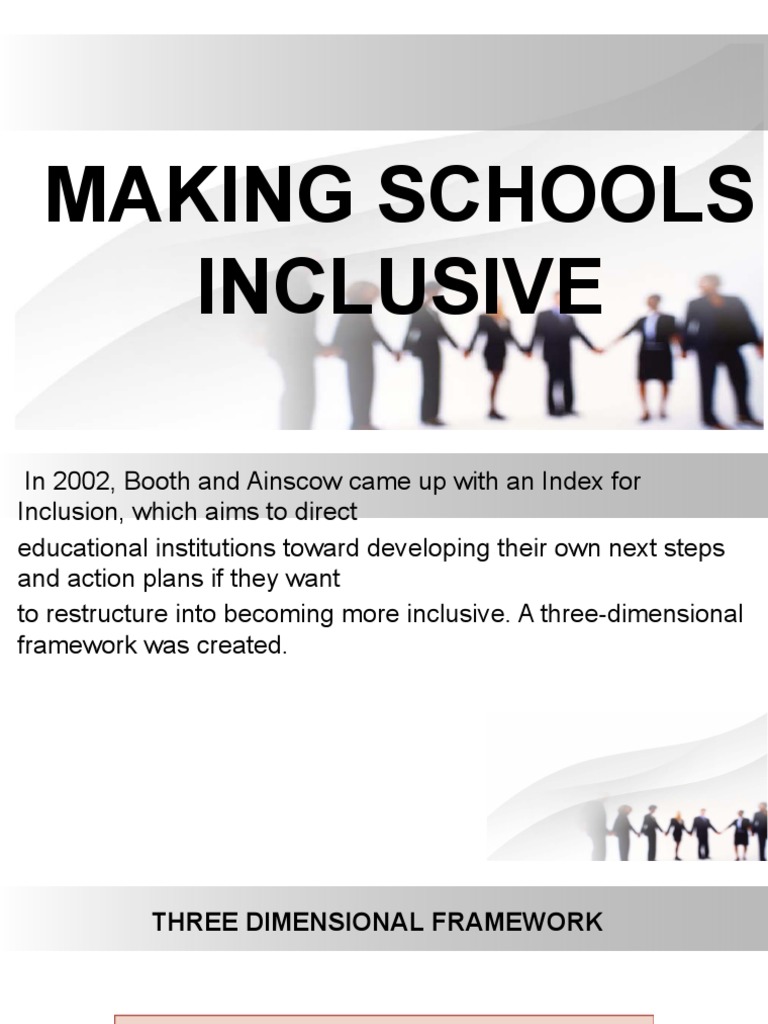 Making School Inclusive | PDF | Inclusion (Education) | Teachers