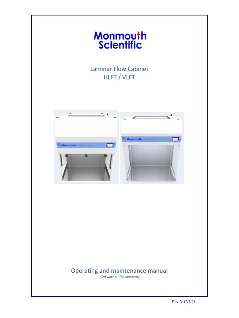 Laminar Flow Manual | PDF | Ultraviolet | Ac Power Plugs And Sockets