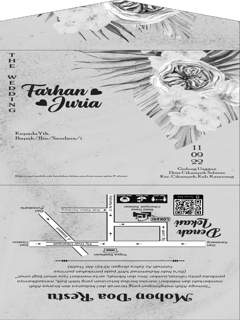 Undangan Pernikahan Farhan & Juria | PDF
