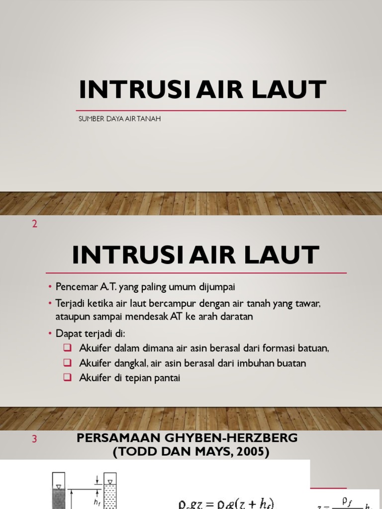 Intrusi Air Laut | PDF