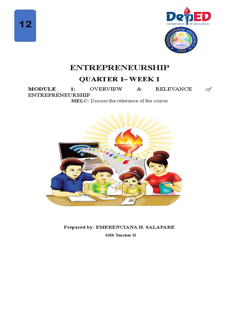 Entrep 1 | Download Free PDF | Entrepreneurship | Factors Of Production