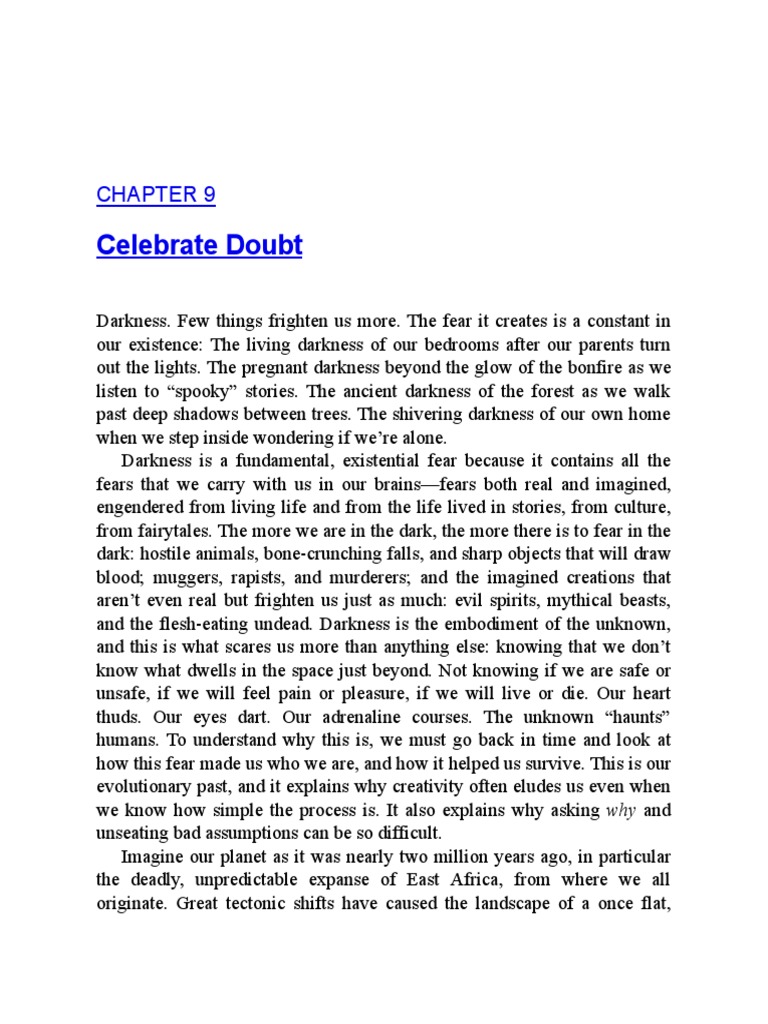 Celebrate Doubt | PDF | Perception | Anger