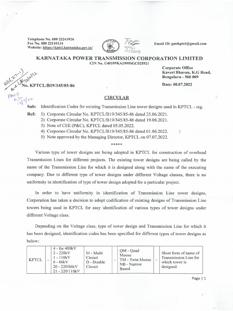 Tower Design Identification Codes en | PDF
