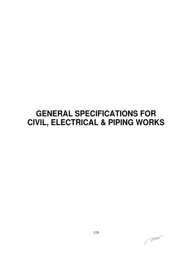 General Specification For Civil Works | PDF | Concrete | Galvanization