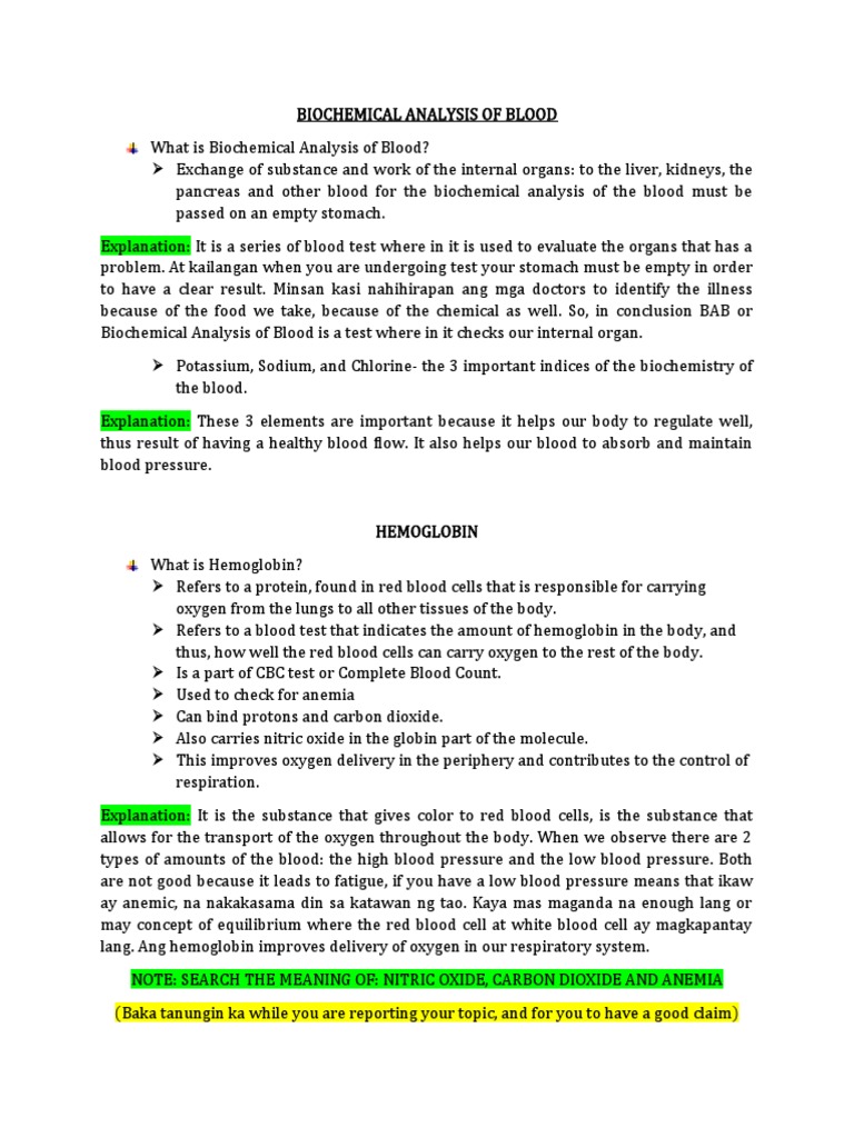 Blood Biochemistry for Medical Students | PDF | Blood | Hemoglobin