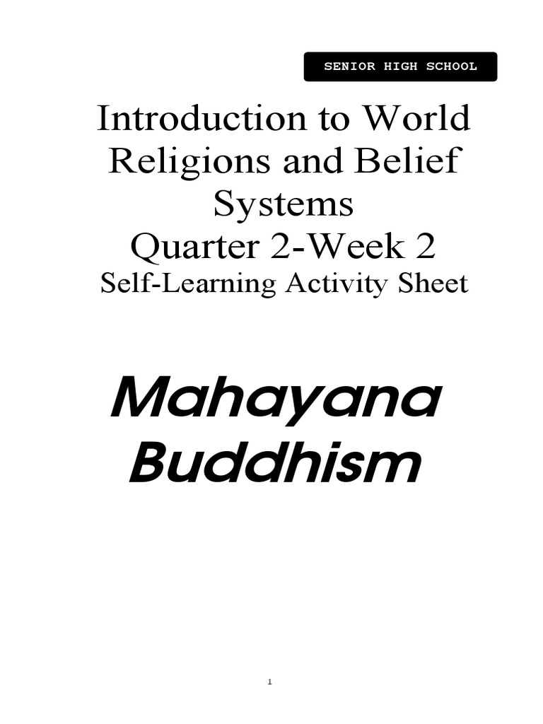 Q2 Week1 Introduction To World Religions and Belief Systems | PDF ...