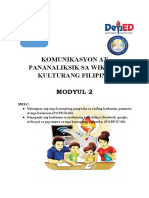 MODULE 4 Gamit NG Mga Kaalaman Sa Modernong Teknolohiya Sa Pag | PDF