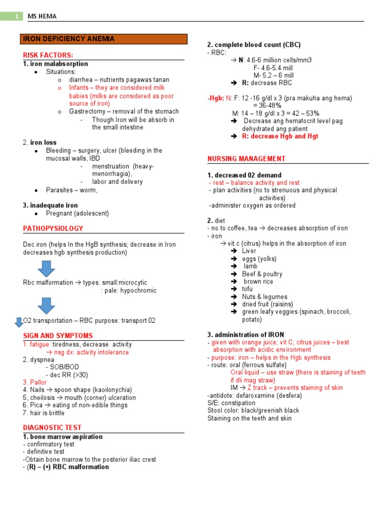 Hematology Lecture Notes | Download Free PDF | Anemia | Vitamin B12 Hematology Lecture Notes | Download Free PDF | Anemia | Vitamin B12