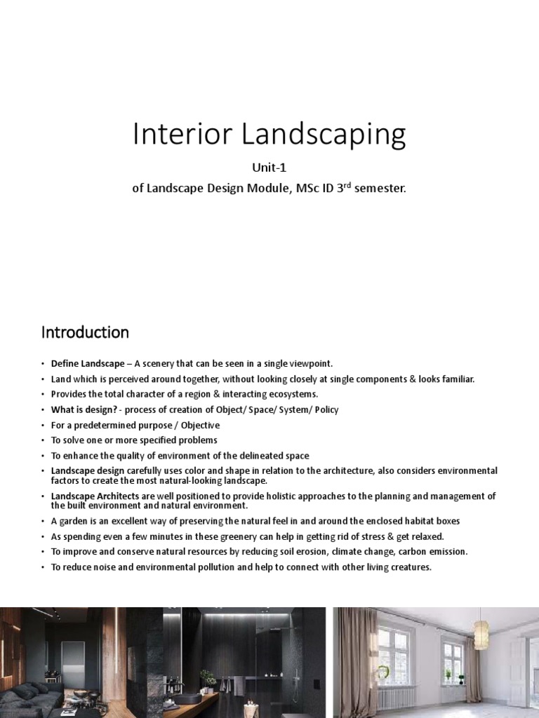 Interior Landscaping | PDF | Coast | River