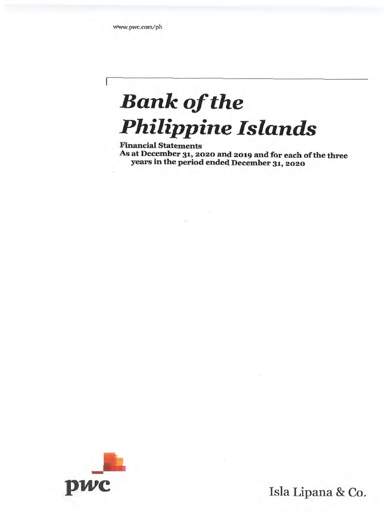 BPI Annual Audited FS 2020 | PDF