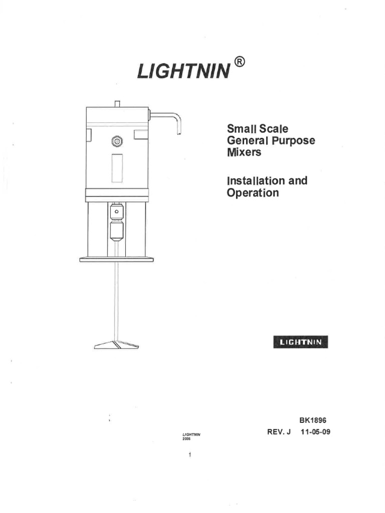Lightnin GP Mixer Manual | PDF