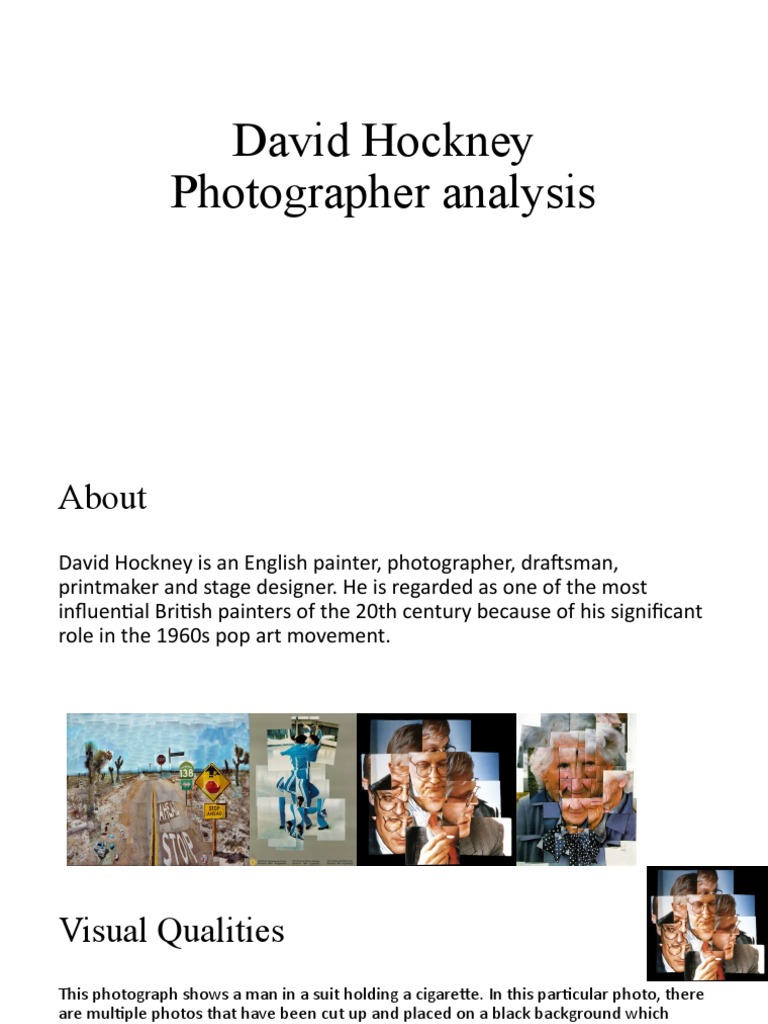 David Hockney Photographer Analysis | PDF