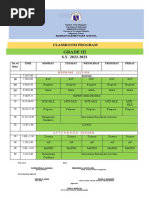 Sample of Multigrade Class Program | PDF | Learning