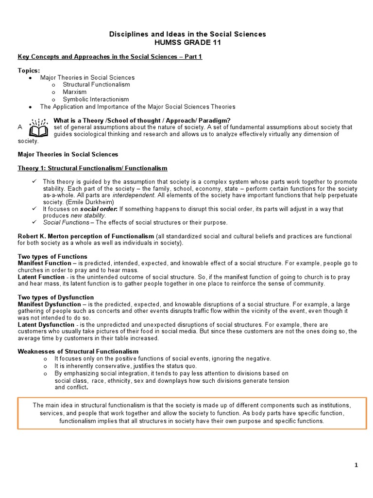 Dominant Approaches - Lesson - DISS | PDF | Social Sciences | Sociology