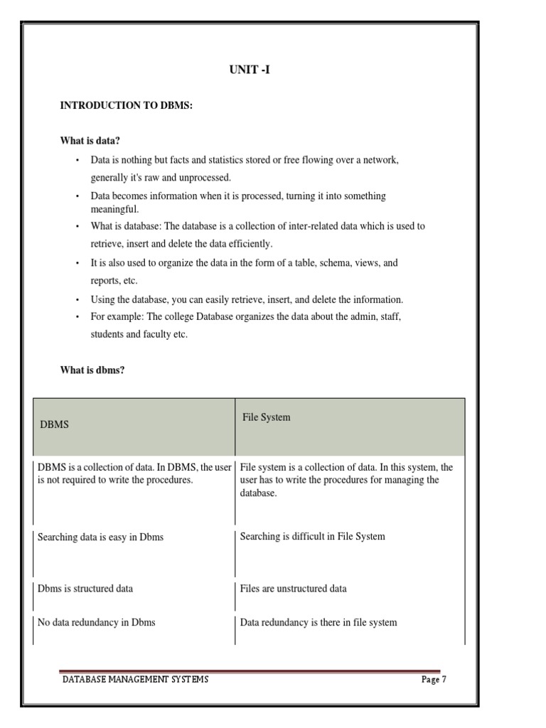 Dbms Notes | Download Free PDF | Databases | Relational Model Dbms Notes | Download Free PDF | Databases | Relational Model