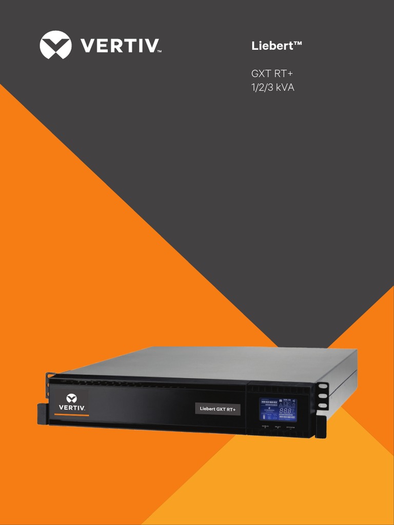 Liebert GXT RT+ 1 2 3kVA | PDF | Power Inverter | Computing