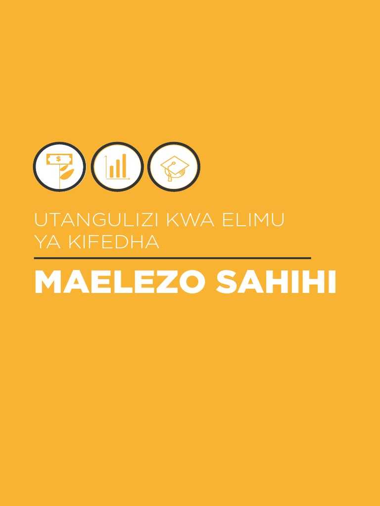 Joined-ABC Fin-Lit Swahili | PDF