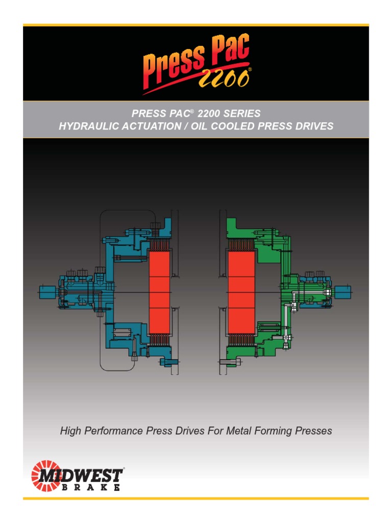 Press Pac 2200 Brochure | PDF | Clutch | Valve
