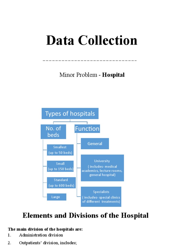 Hospital - Data Collection & Literature Study | PDF | Hospital ...