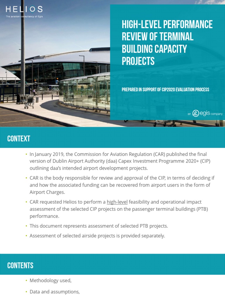 CIP 2020: Terminal Capacity Assessment | PDF | Airport | Transportation ...