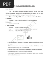 Level Ii Formula Sheet - Ultrasonics | PDF