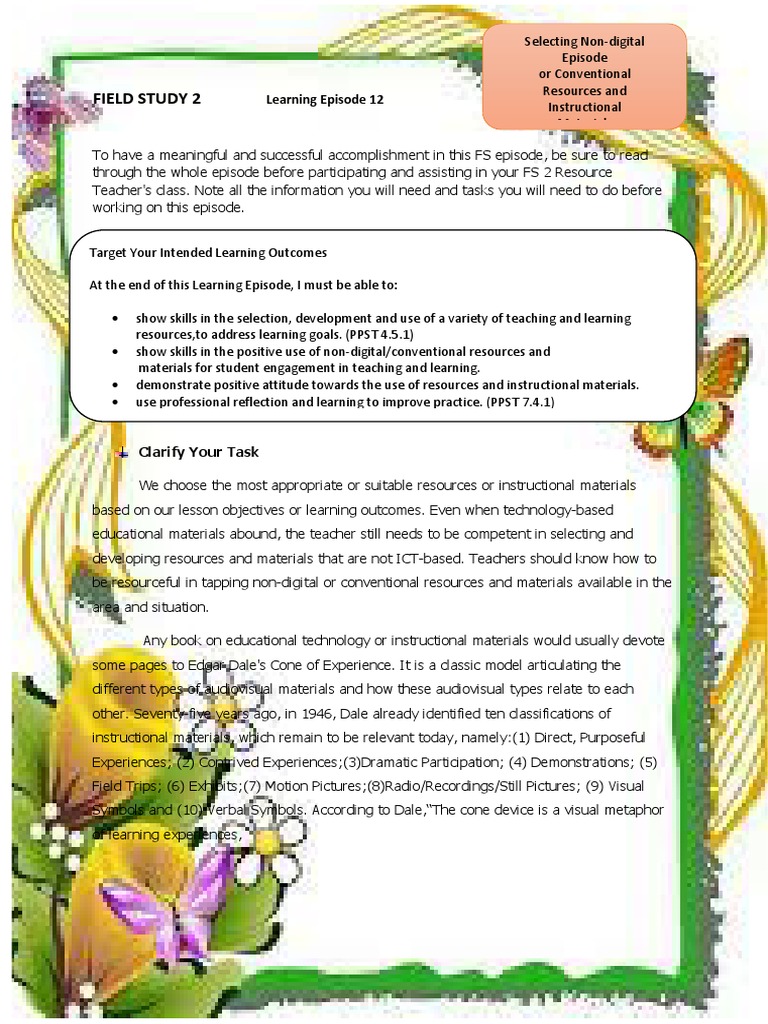 FS2 Ep12 | PDF | Teaching Method | Learning