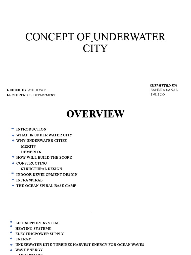 Concept of Underwater City Edited | PDF | Sea | Water