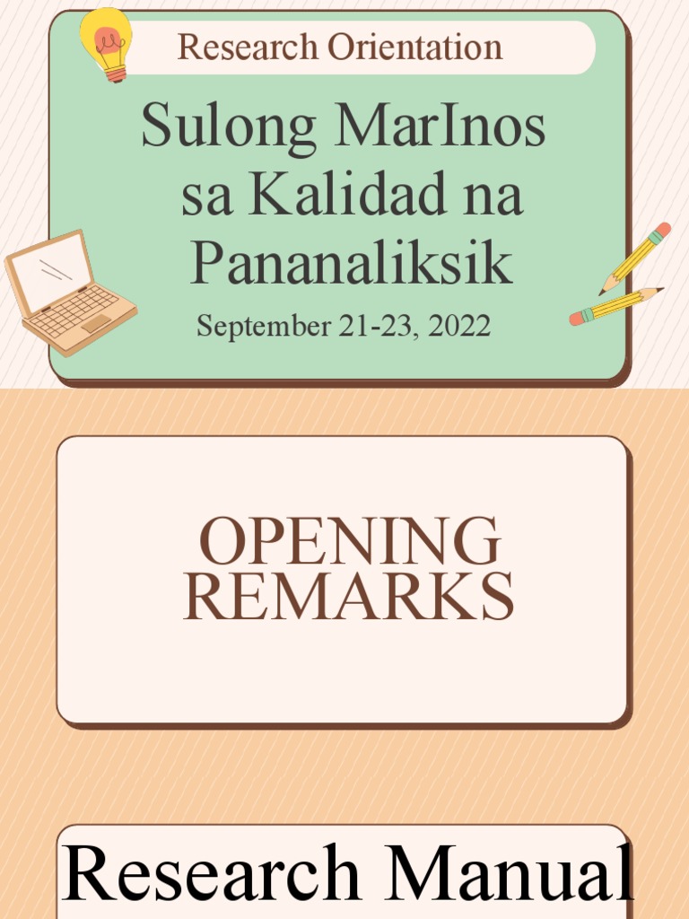 Research Orientation | PDF | Learning | Communication