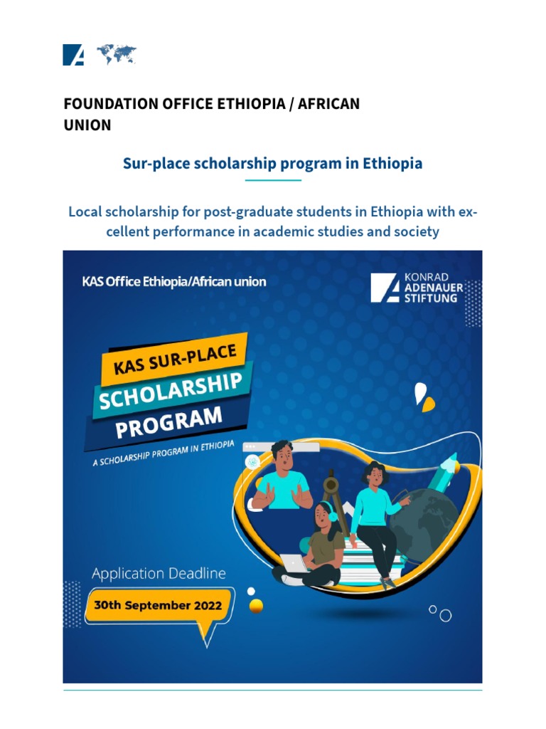 Sur-Place Scholarship Program - Foundation Office Ethiopia - African Union - Konrad-Adenauer ...