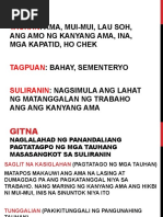 Munting Pagsinta | PDF