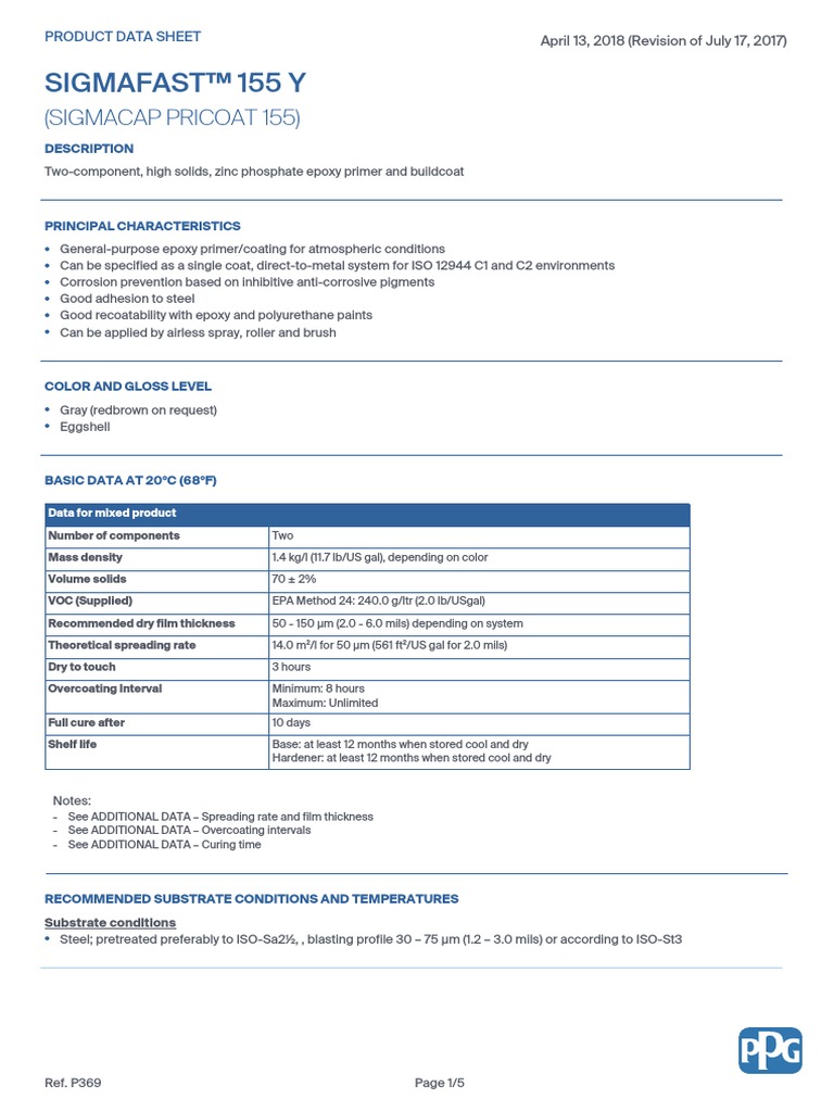 Sigmafast 155Y | PDF | Legal Liability | Paint