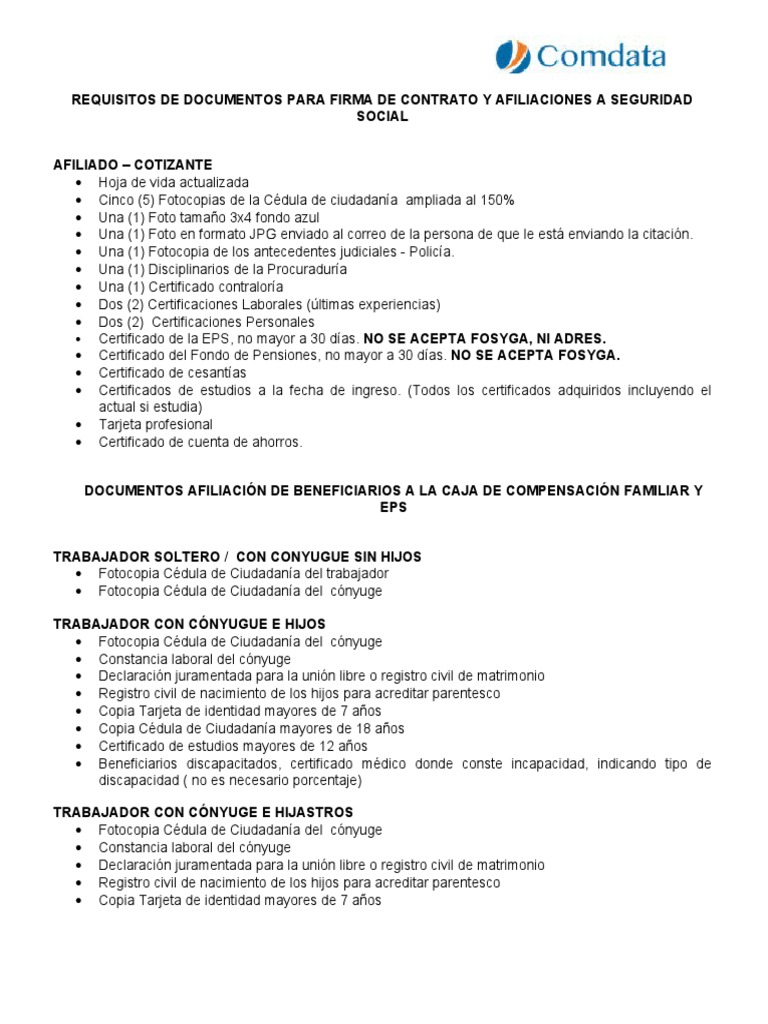 Documentos para Firma de Contrato | PDF | Gobierno y personalidad