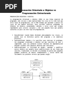 Diferencias Entre Programacion Estructurada y Poo | PDF | Programación orientada a objetos ...