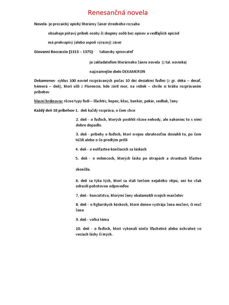 4 - Humanizmus - Renesancia | PDF