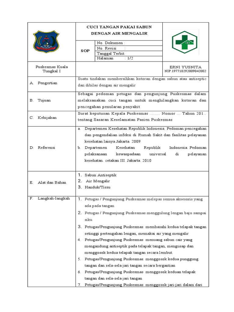 Sop CTPS Handrub | PDF | Sains & Matematika