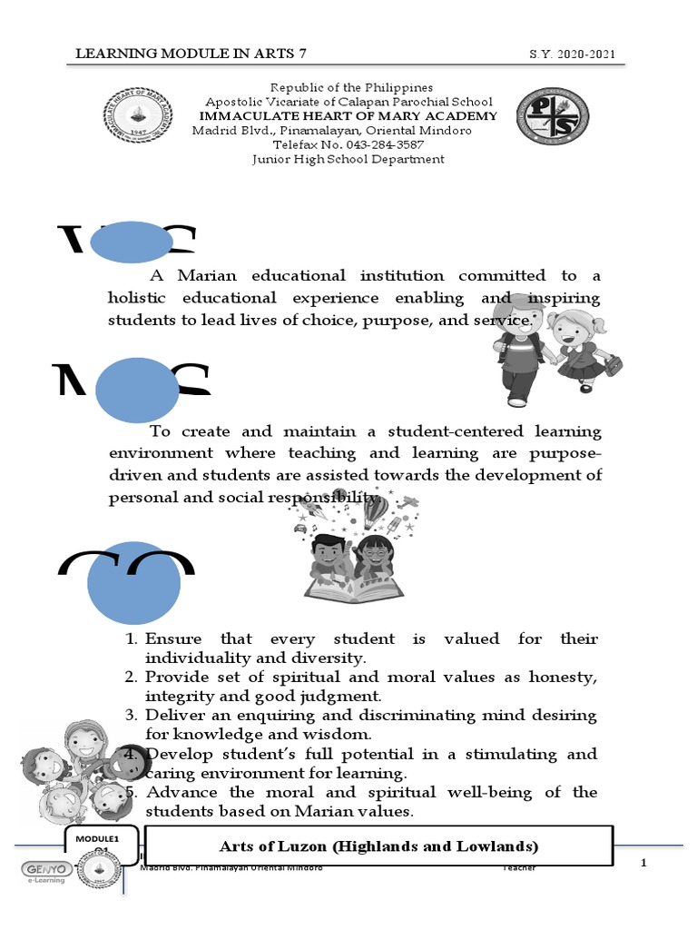 Arts7 Mod1 | PDF | Color