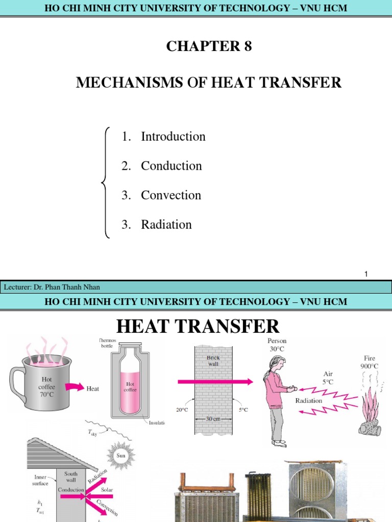 Chapter 8 - Mechanisms of Heat Transfer | PDF | Heat Transfer | Thermal Conduction