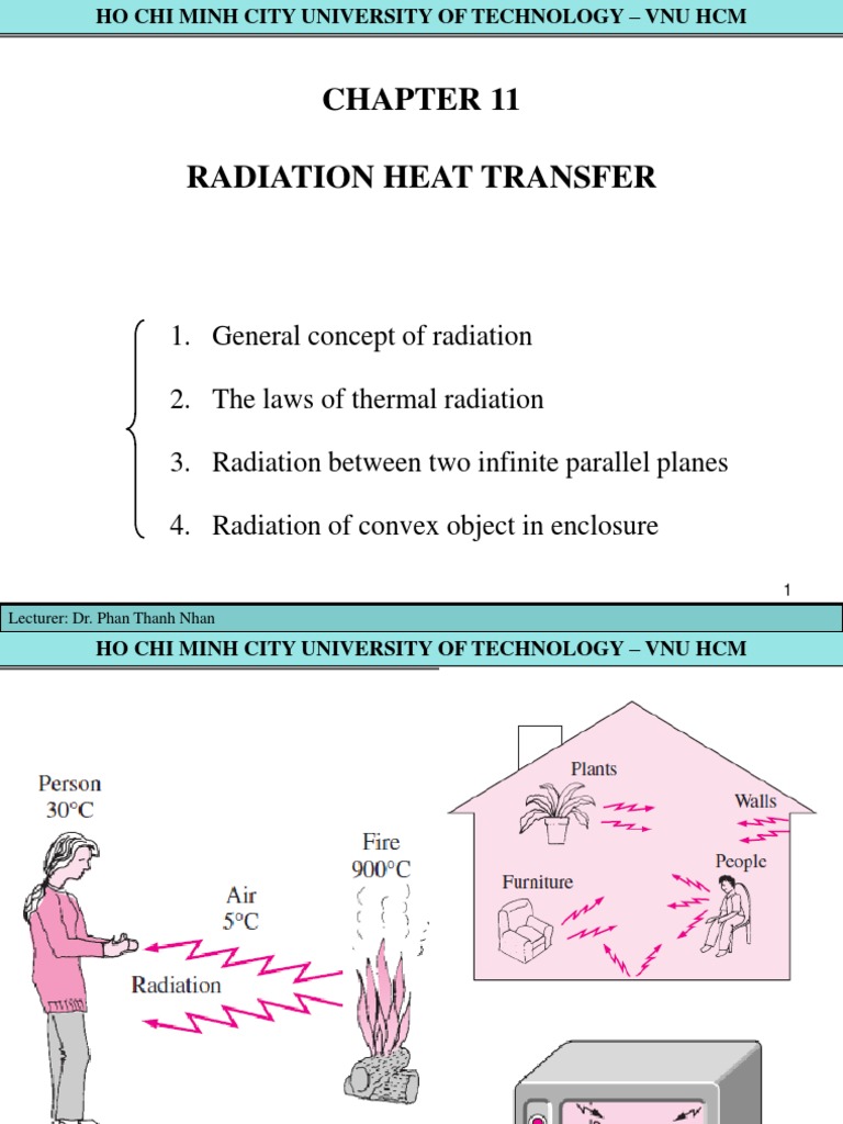 Chapter 11 - Radiation Heat Transfer | PDF | Electromagnetic Radiation ...